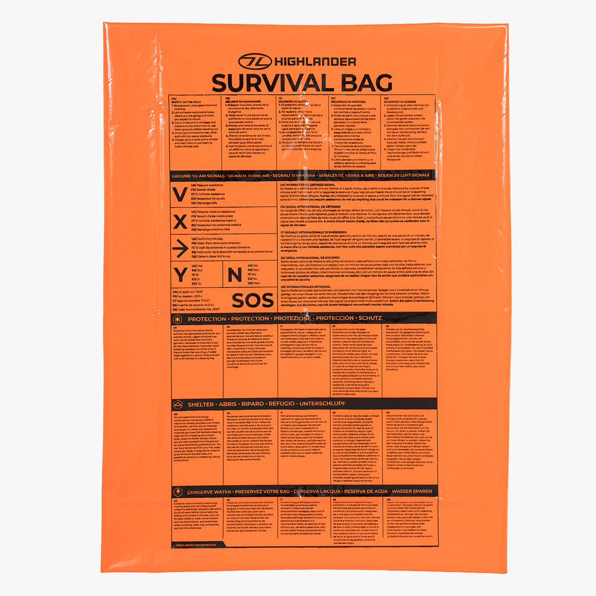 Double Survival Bivvy Bag, Orange | Highlander Outdoor– Highlander Forces