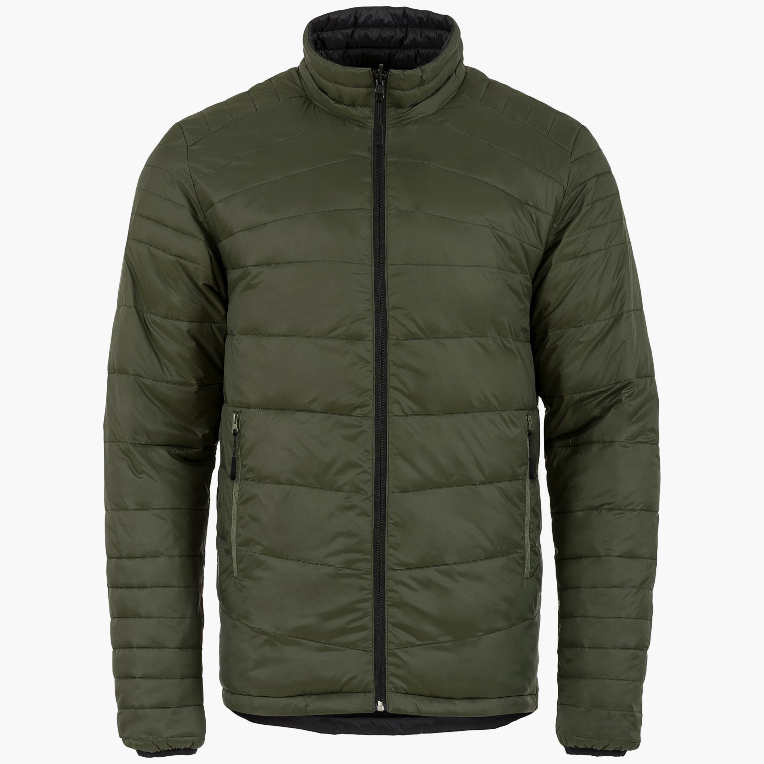 Reversible Insulated Jacket, Black and Olive– Highlander Forces